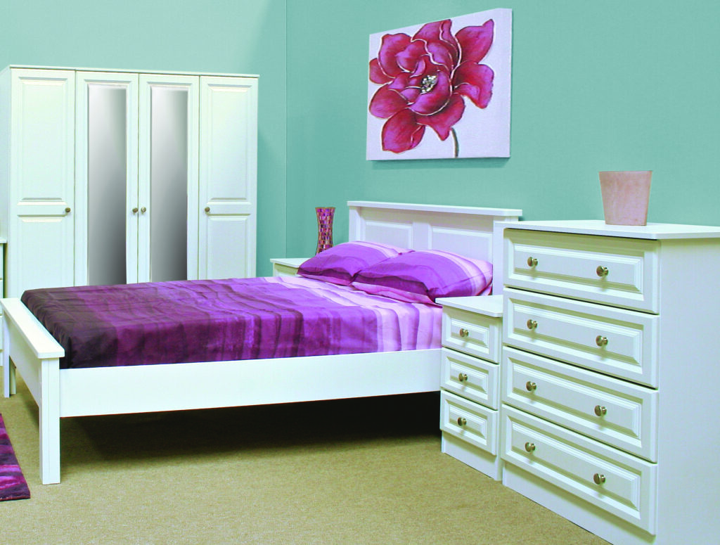 Avoca White 5 Drawer Chest - Morgan Doyles