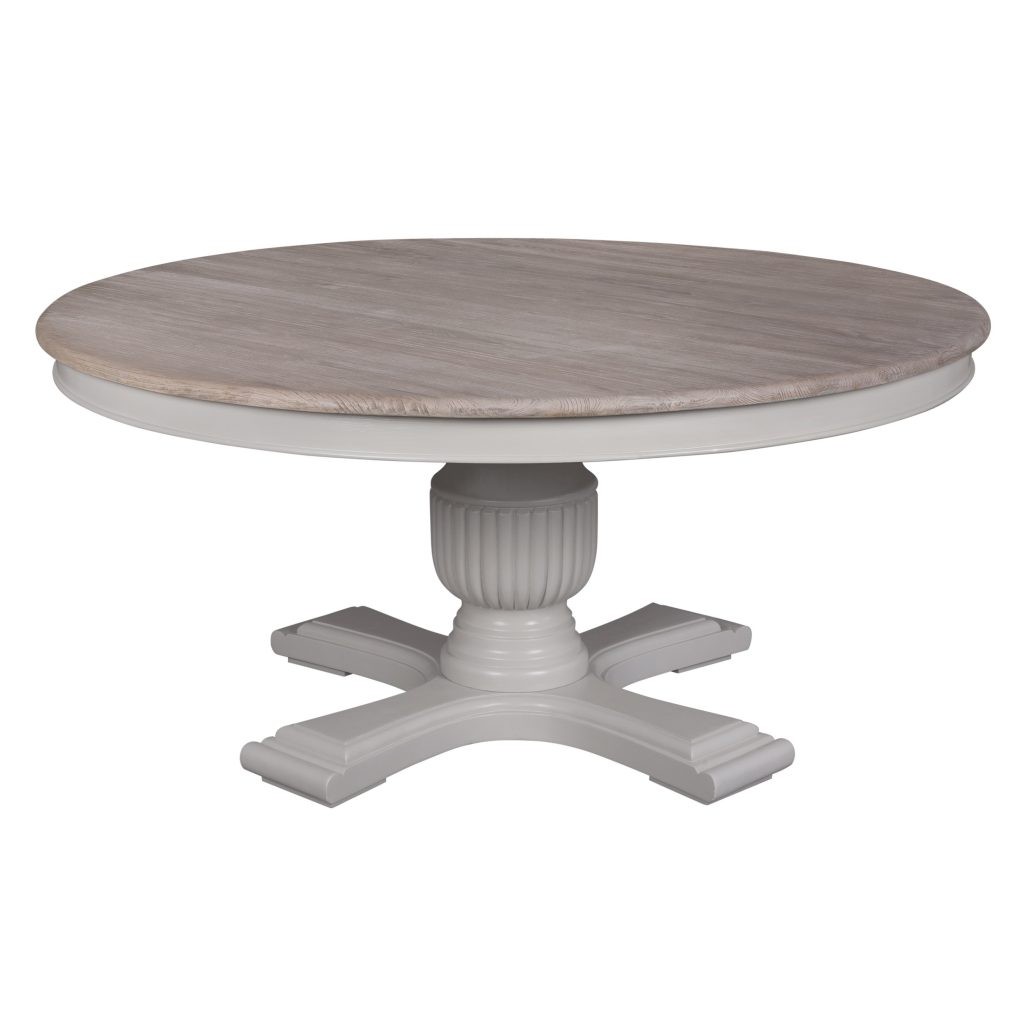 Sofia 1.6m Round Dining Table Hardwick/ Rustic Brown - Morgan Doyles