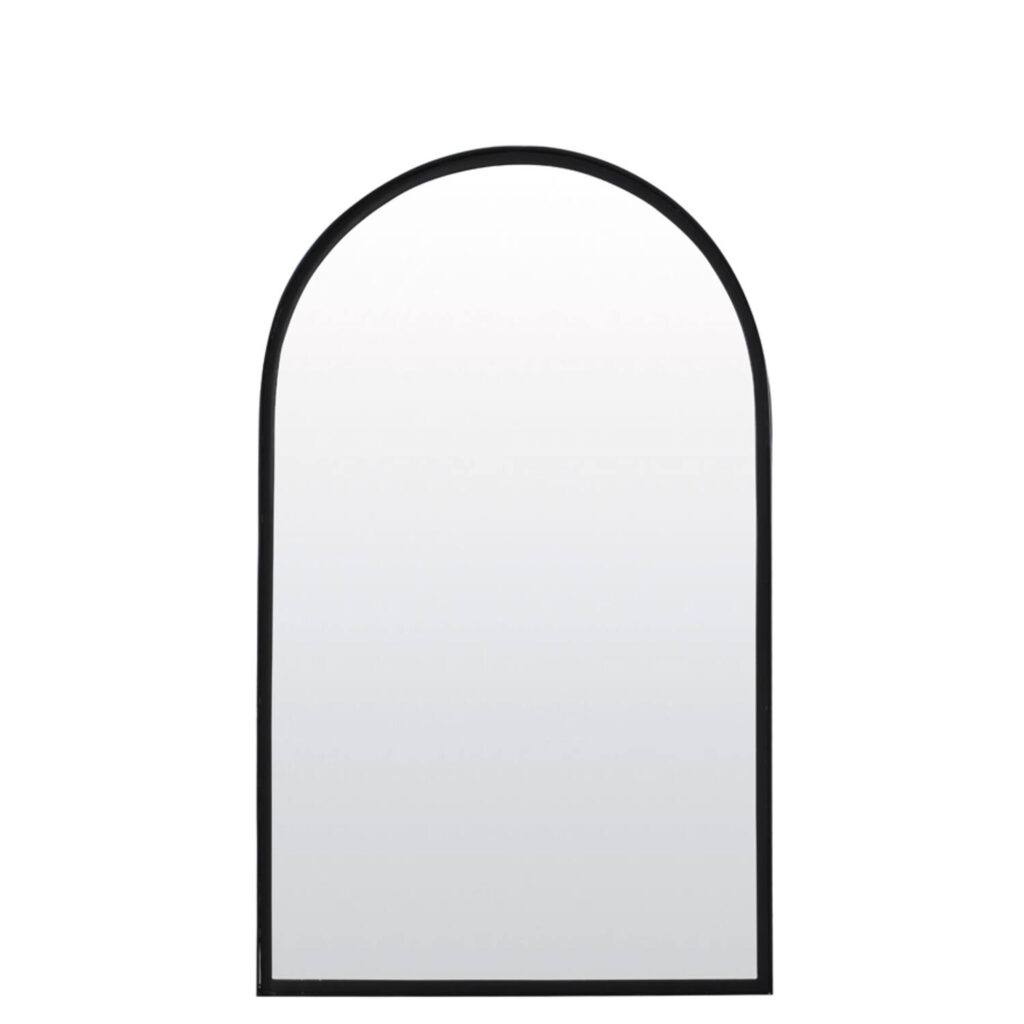 Feres Mirror Matt Black Contemporary Wall Mirror - Morgan Doyles