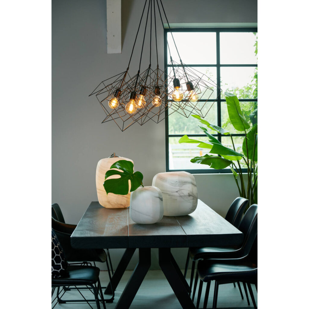 Kubinka 6-Light Hanging Lamp | Matt Black - Morgan Doyles